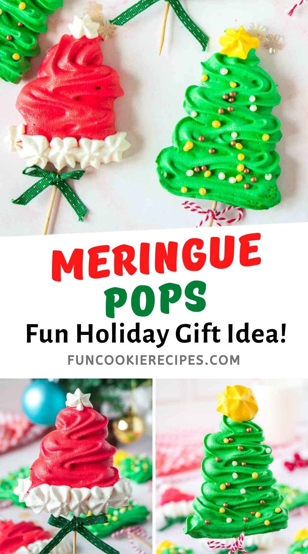 Christmas Meringue Pops Recipe - Fun Cookie Recipes