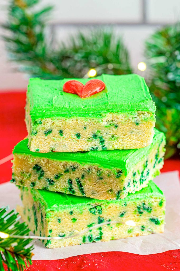 Grinch Cookie Bars (Easy Recipe!) - Fun Cookie Recipe