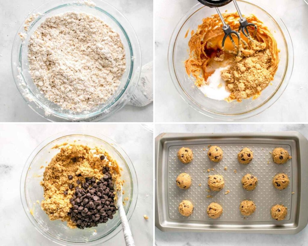 Chewy Chocolate Chip Peanut Butter Oatmeal Cookies - Fun Cookie Recipes