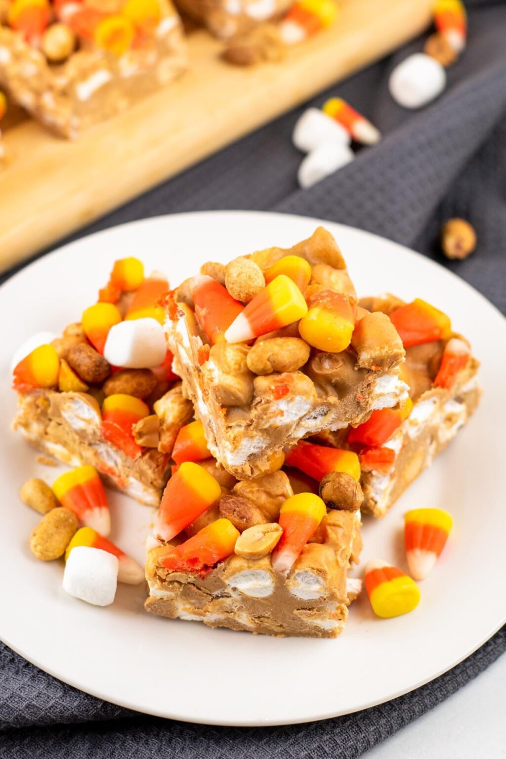 Fun Candy Corn Marshmallow Squares - Fun Cookie Recipes