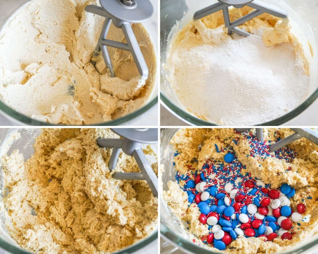 Red White And Blue M&M Cookies - Fun Cookie Recipes