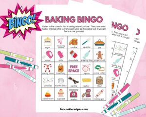 Free Printable Baking Bingo Cards - Fun Cookie Recipes