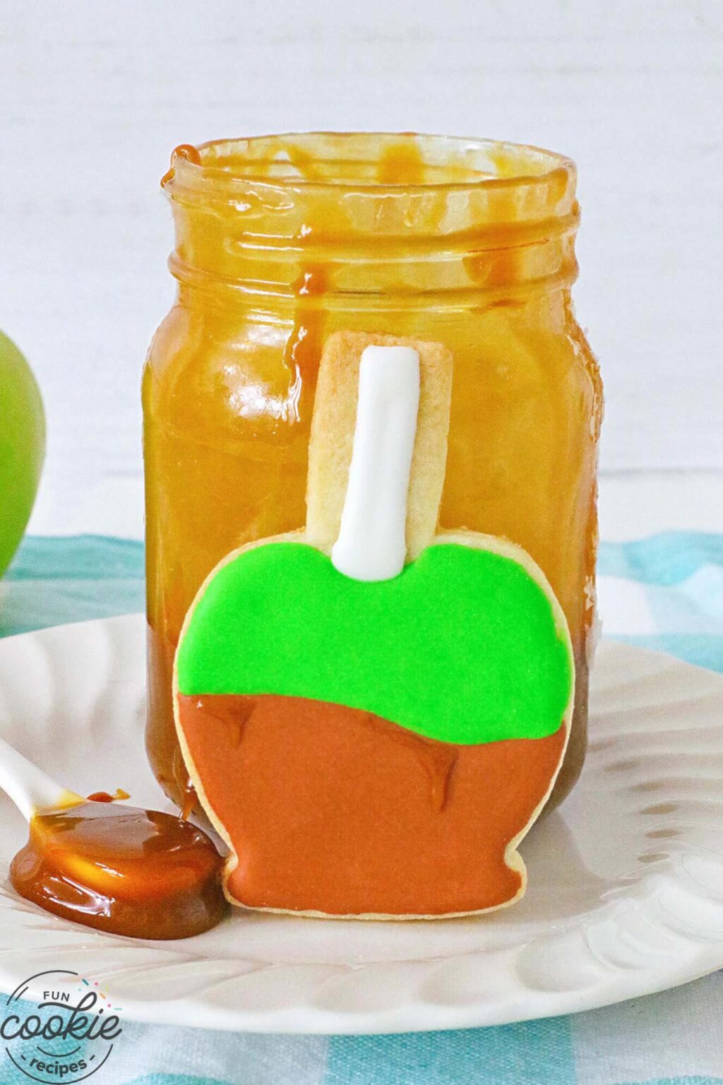 Easy Caramel Apple Decorated Cookies - Fun Cookie Recipes