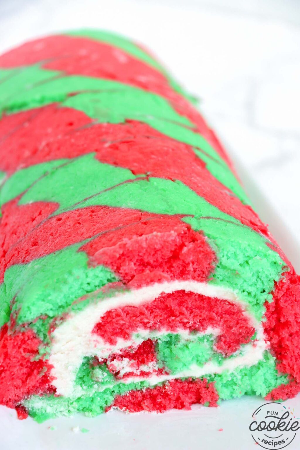 Easy Christmas Cake Roll - Fun Cookie Recipes