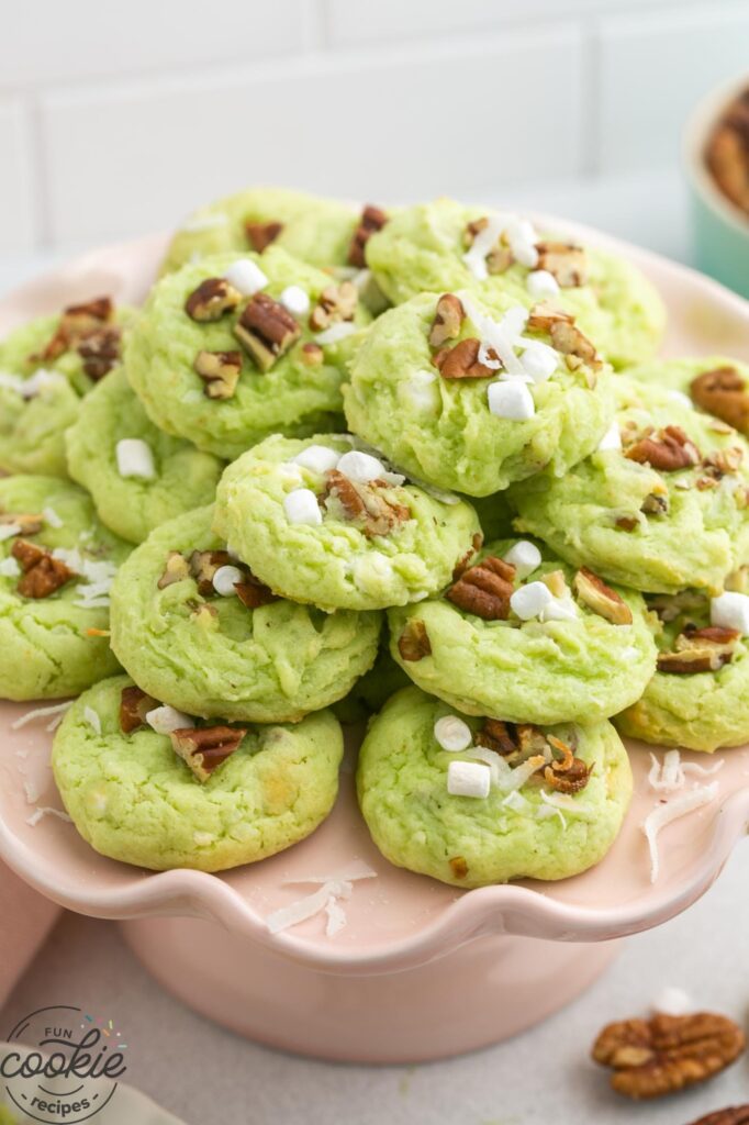 Watergate Cookies (Pistachio Cookies) - Fun Cookie Recipes