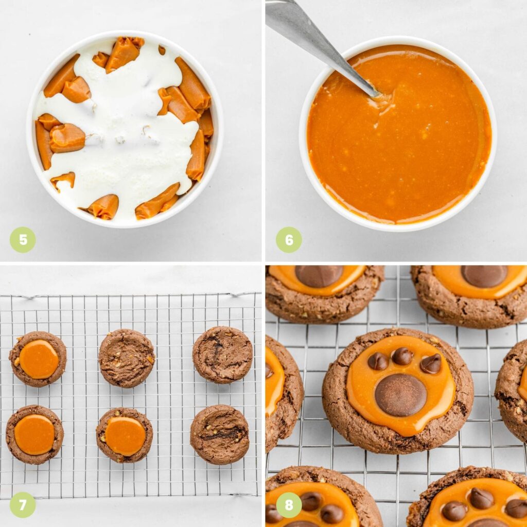 Caramel Bear Paw Cookies - Fun Cookie Recipes