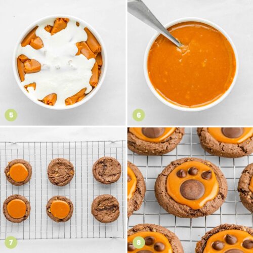 Caramel Bear Paw Cookies - Fun Cookie Recipes