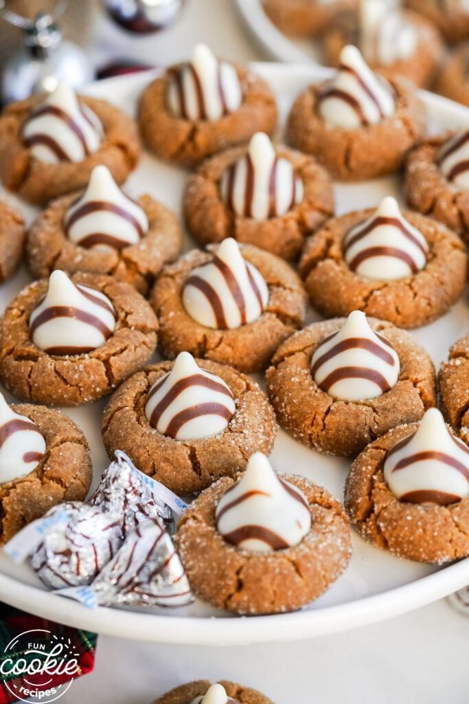Gingerbread Kiss Cookies - Fun Cookie Recipes