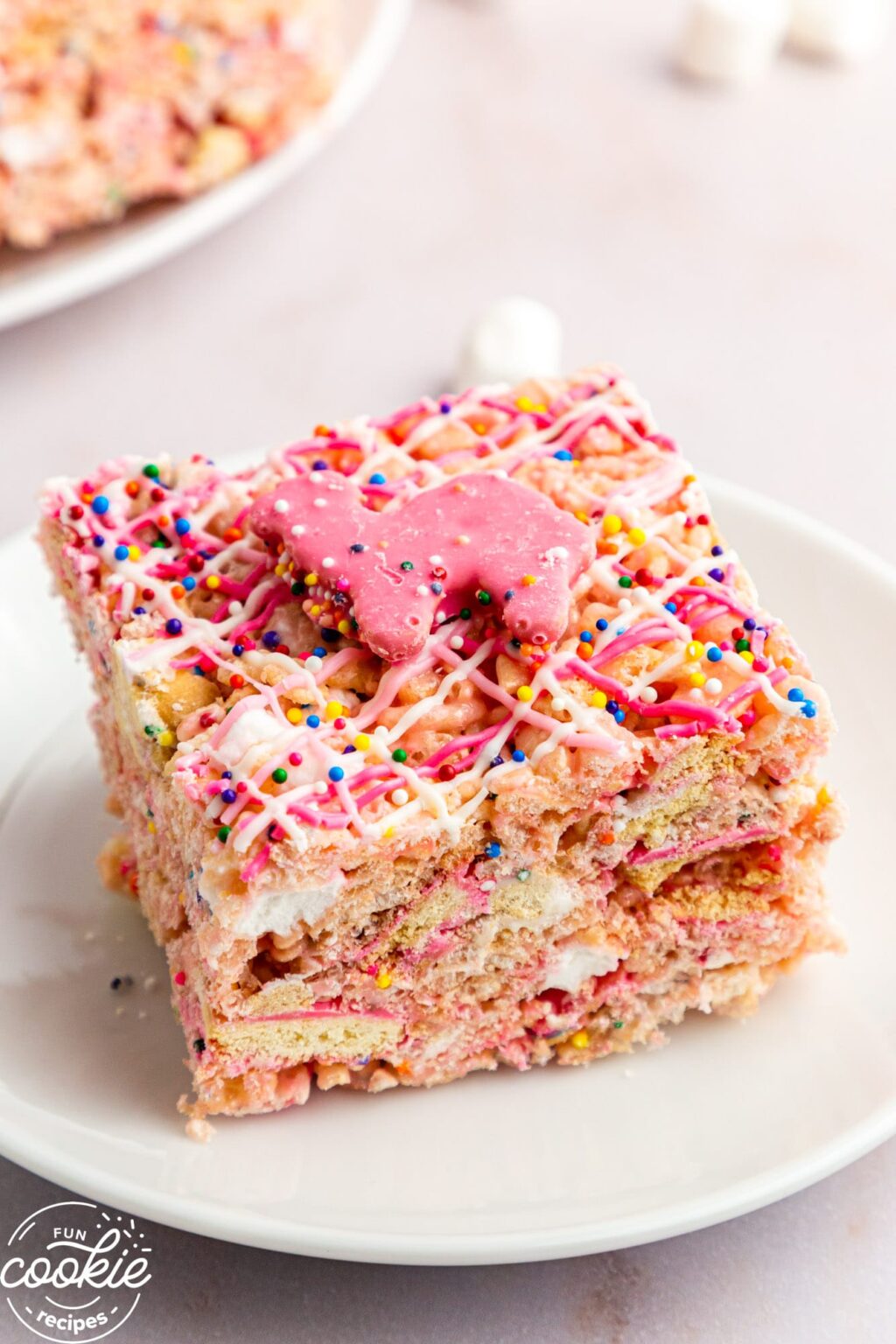 Circus Animal Cookies Rice Krispie Treats - Fun Cookie Recipes