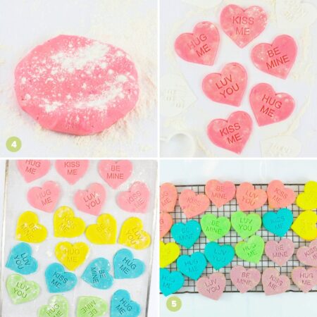 Conversation Heart Sugar Cookies - Fun Cookie Recipes