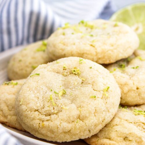 Soft & Chewy Lime Cookies - Fun Cookie Recipes