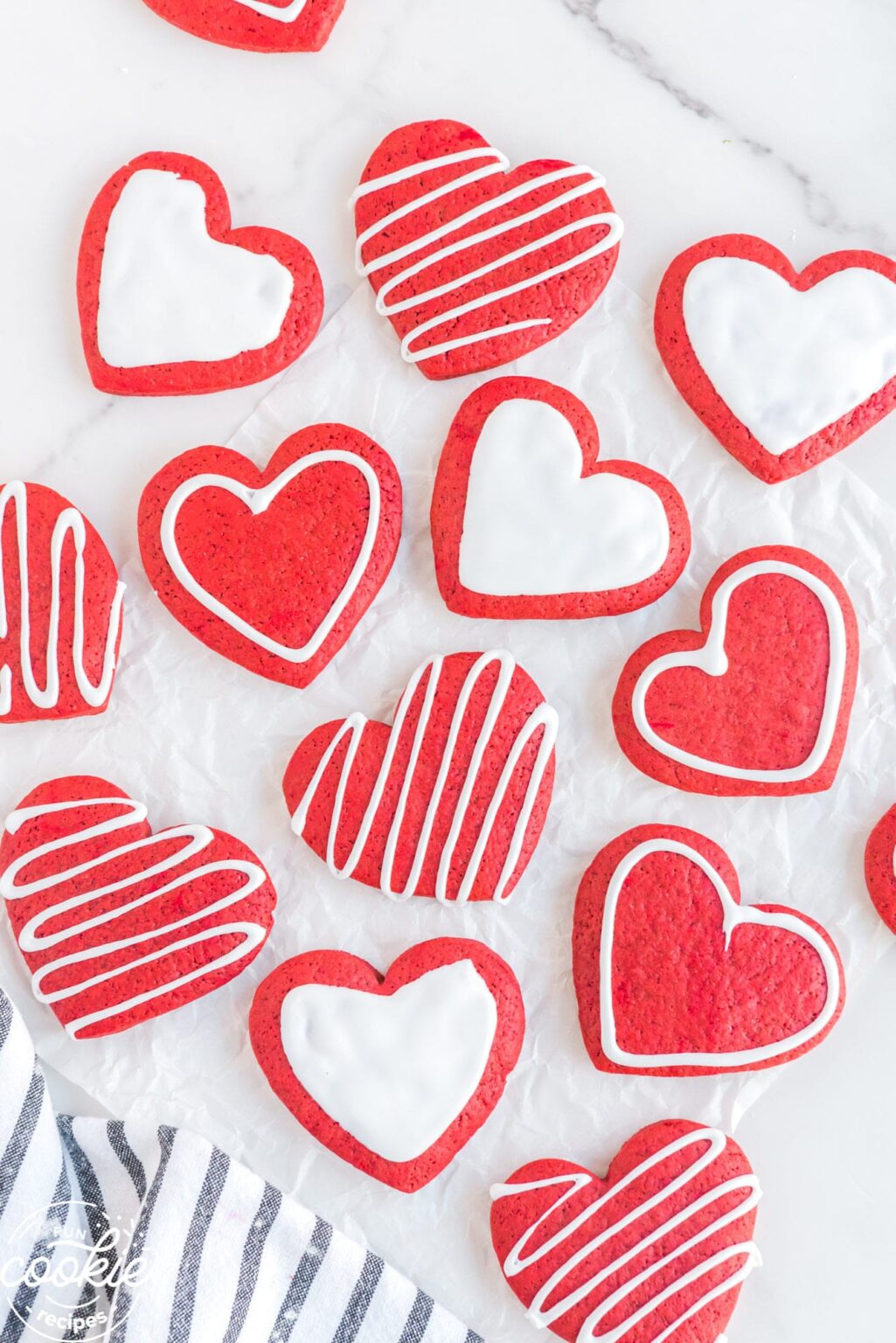Valentine's Red Velvet Cut Out Cookies - Fun Cookie Recipes