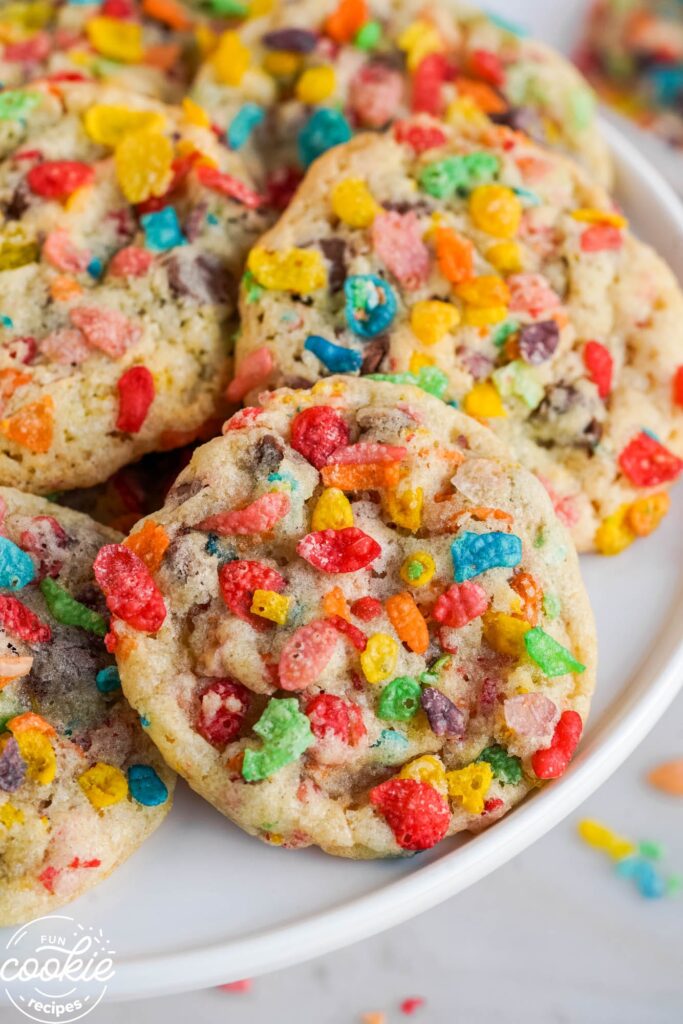 Fruity Pebbles Cookies - Fun Cookie Recipes