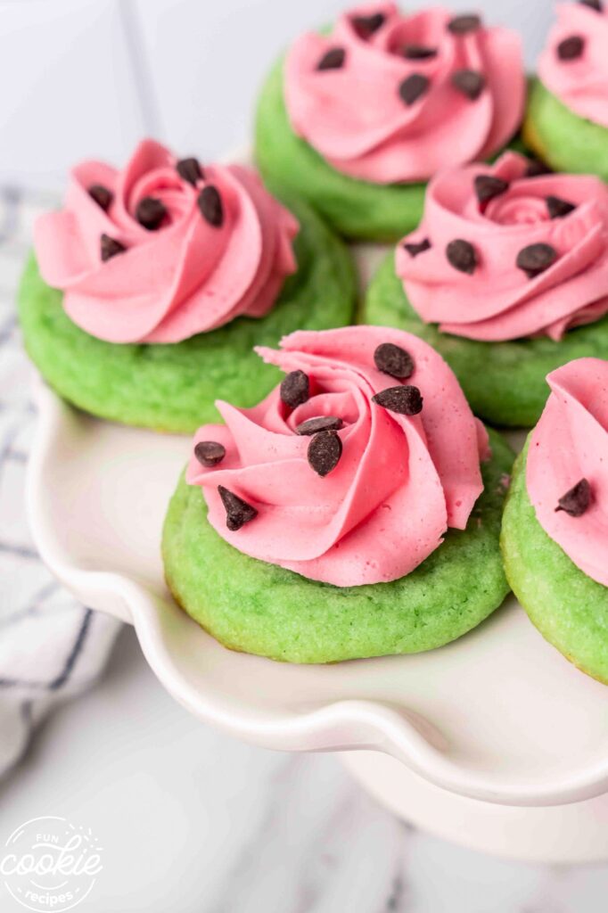 Easy Watermelon Cookies - Fun Cookie Recipes