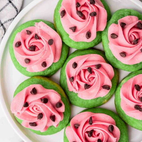 Easy Watermelon Cookies - Fun Cookie Recipes