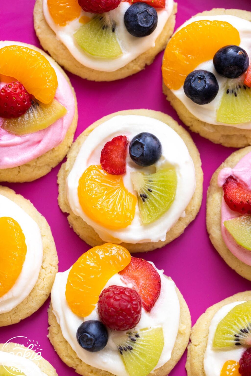 Mini Fruit Pizza Cookies - Fun Cookie Recipes