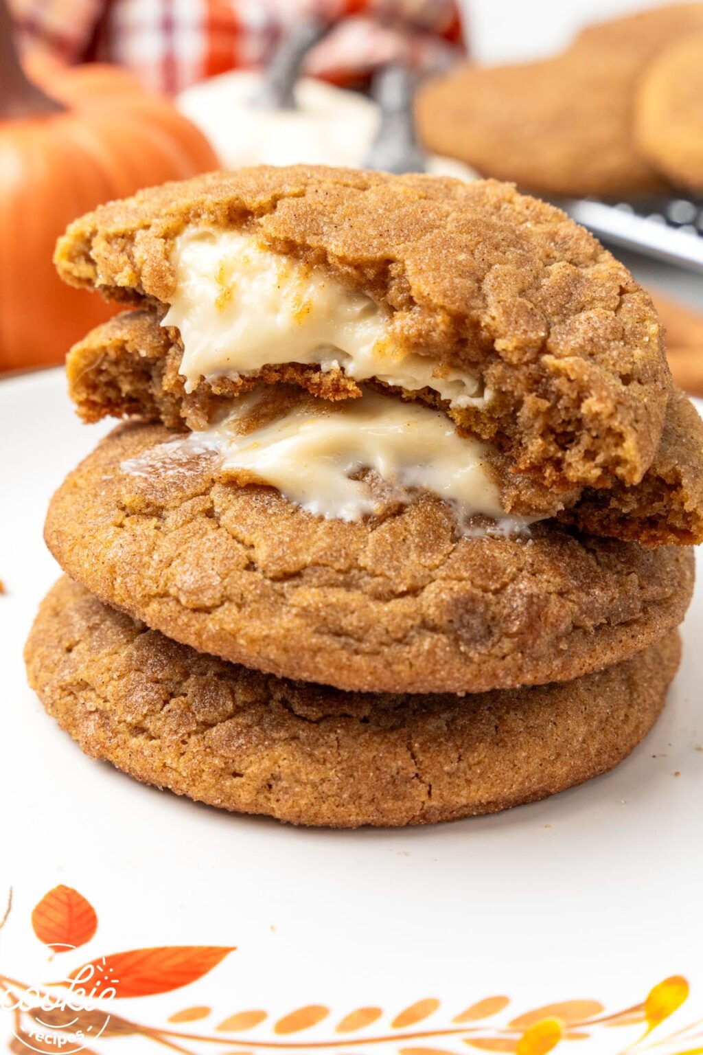 Pumpkin Cheesecake Cookies - Fun Cookie Recipes