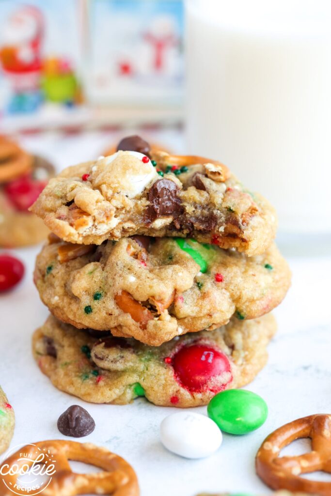 Easy Christmas Kitchen Sink Cookies - Fun Cookie Recipes