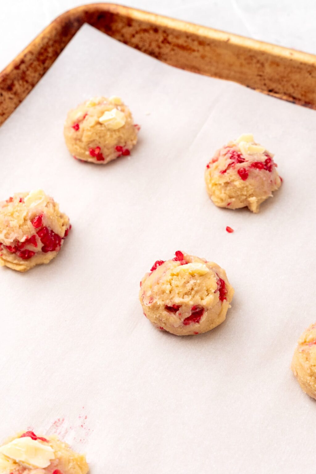 Raspberry White Chocolate Cookies - Fun Cookie Recipes