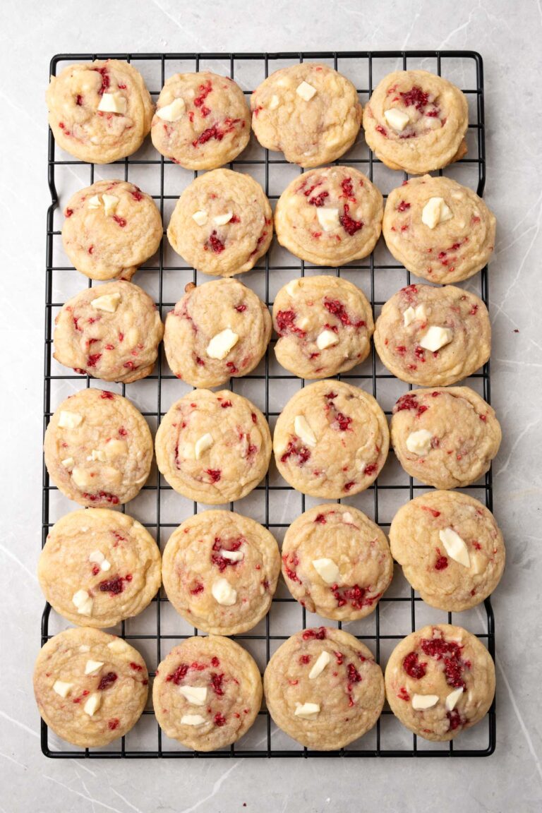 Raspberry White Chocolate Cookies - Fun Cookie Recipes