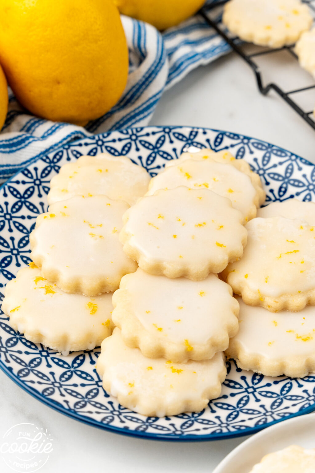 Easy Lemon Shortbread Cookies - Fun Cookie Recipes