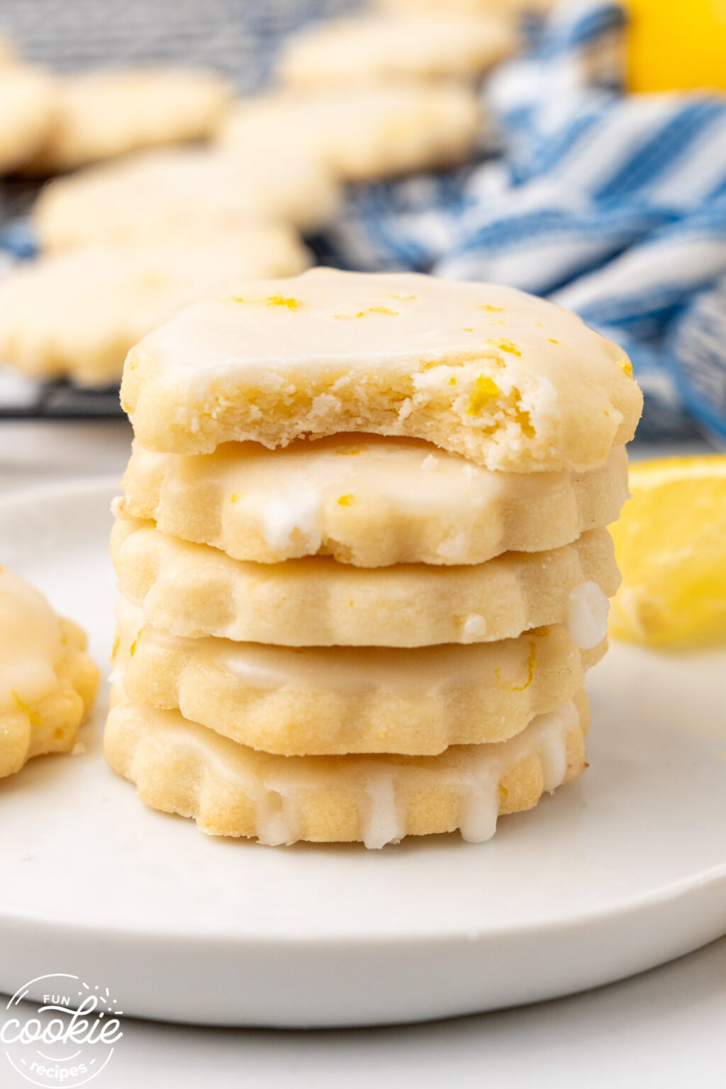 Easy Lemon Shortbread Cookies - Fun Cookie Recipes