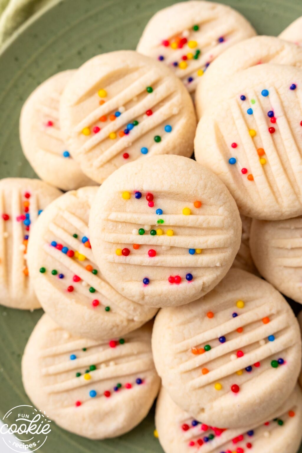 No Chill Whipped Shortbread Cookies - Fun Cookie Recipes